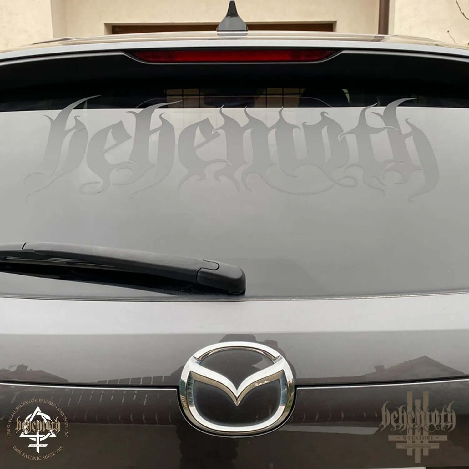 A Vinyl Sticker Behemoth LOGO Large Black – Behemoth Webstore Worldwide