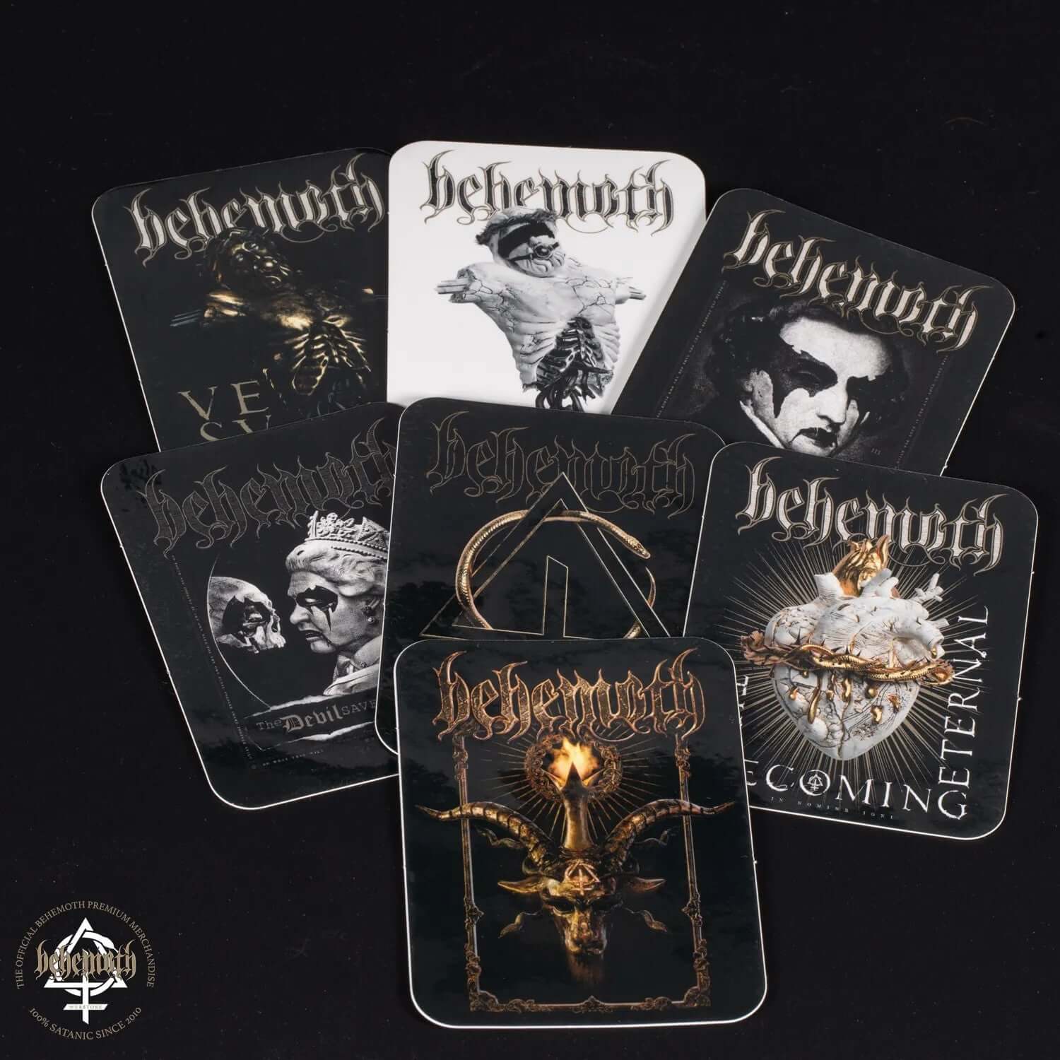 A Vinyl Sticker Bundle of 7 Behemoth Stickers – Behemoth Webstore Worldwide