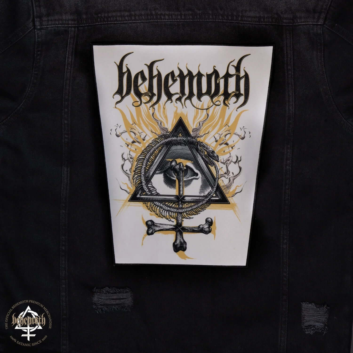 Behemoth 'Contra - White' Backpatch – Behemoth Webstore Worldwide
