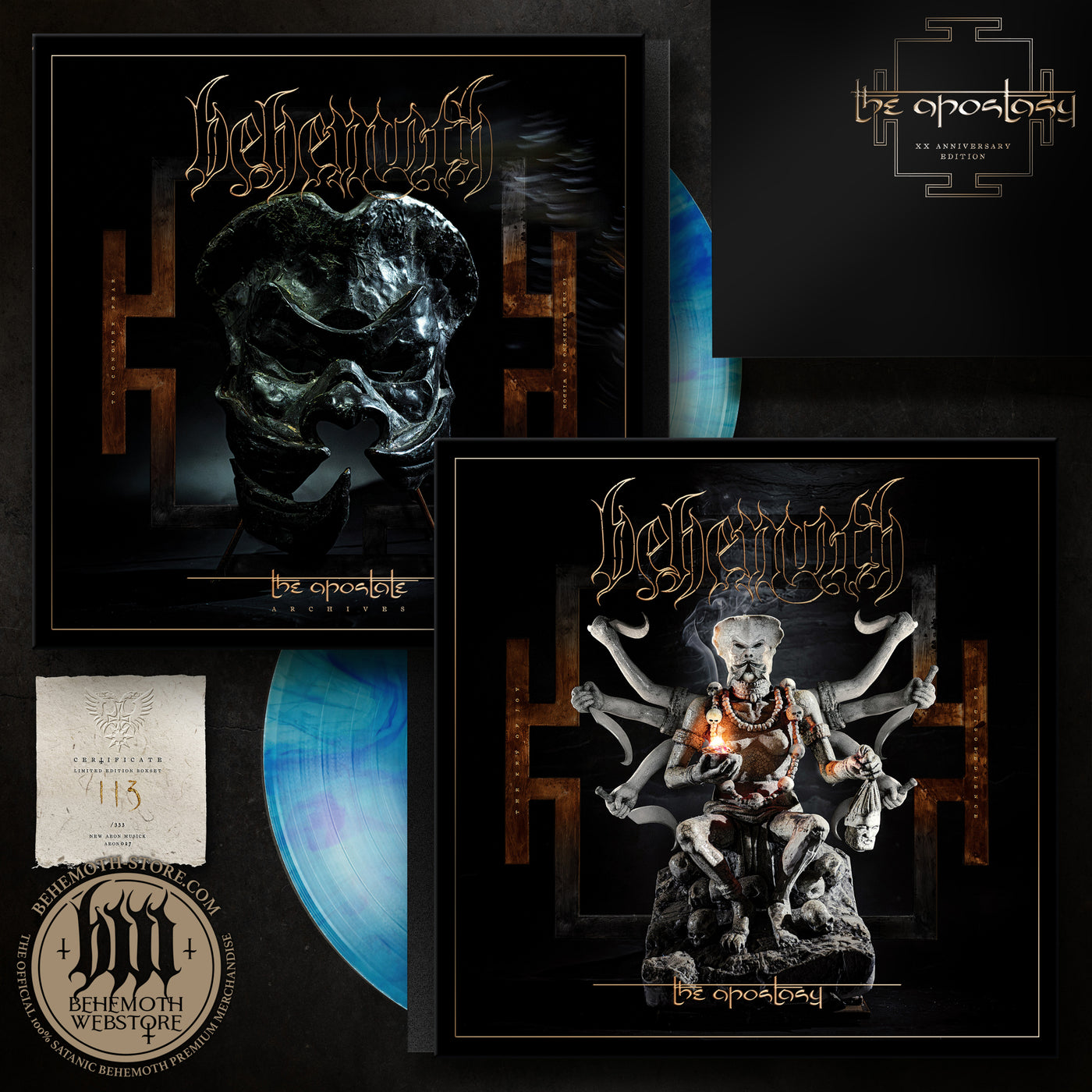 THE APOSTASY – Exclusive Limited 2LP Boxset (Cobalt Aether) | Signed ...