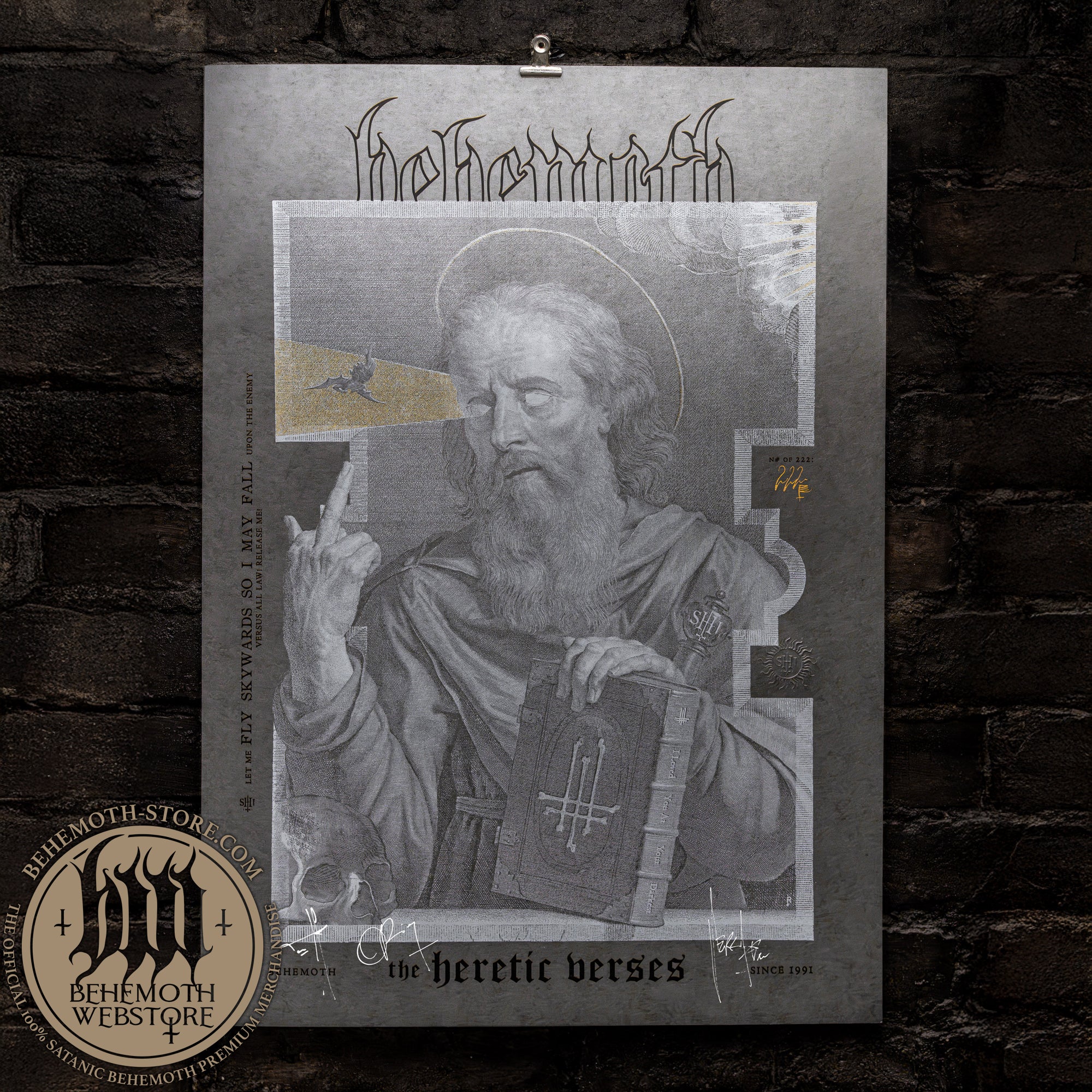 The Heretic Verses – Limitierter Art-Poster von Behemoth (222 Exemplare)
