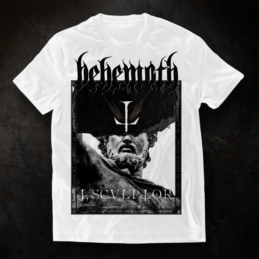 I, Scvlptor – Ov Aeons and Worlds Tee (White) | Behemoth