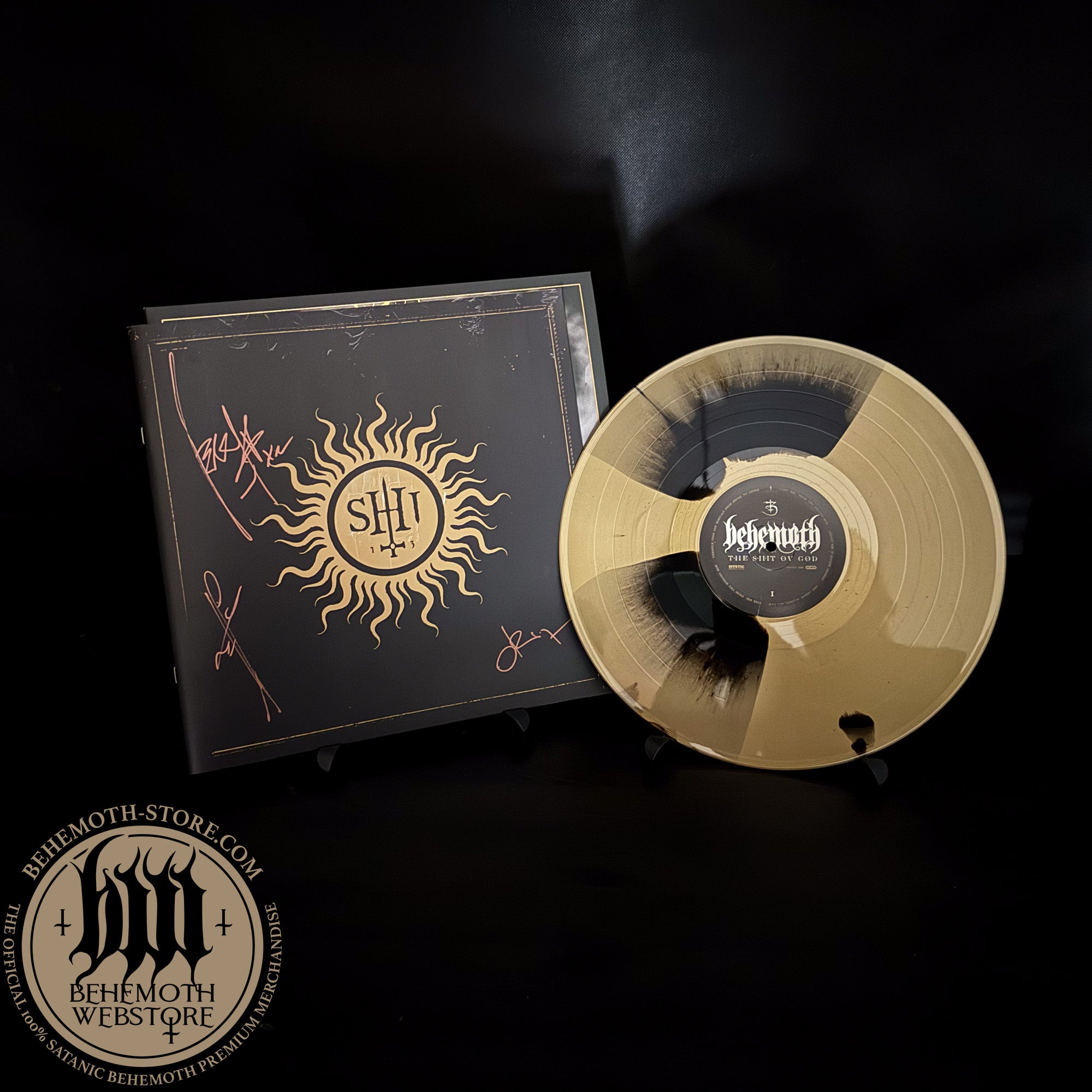 Behemoth 'TSOG' Vinyl LP | Gold/Black Split, Firmado (70 Worldwide)