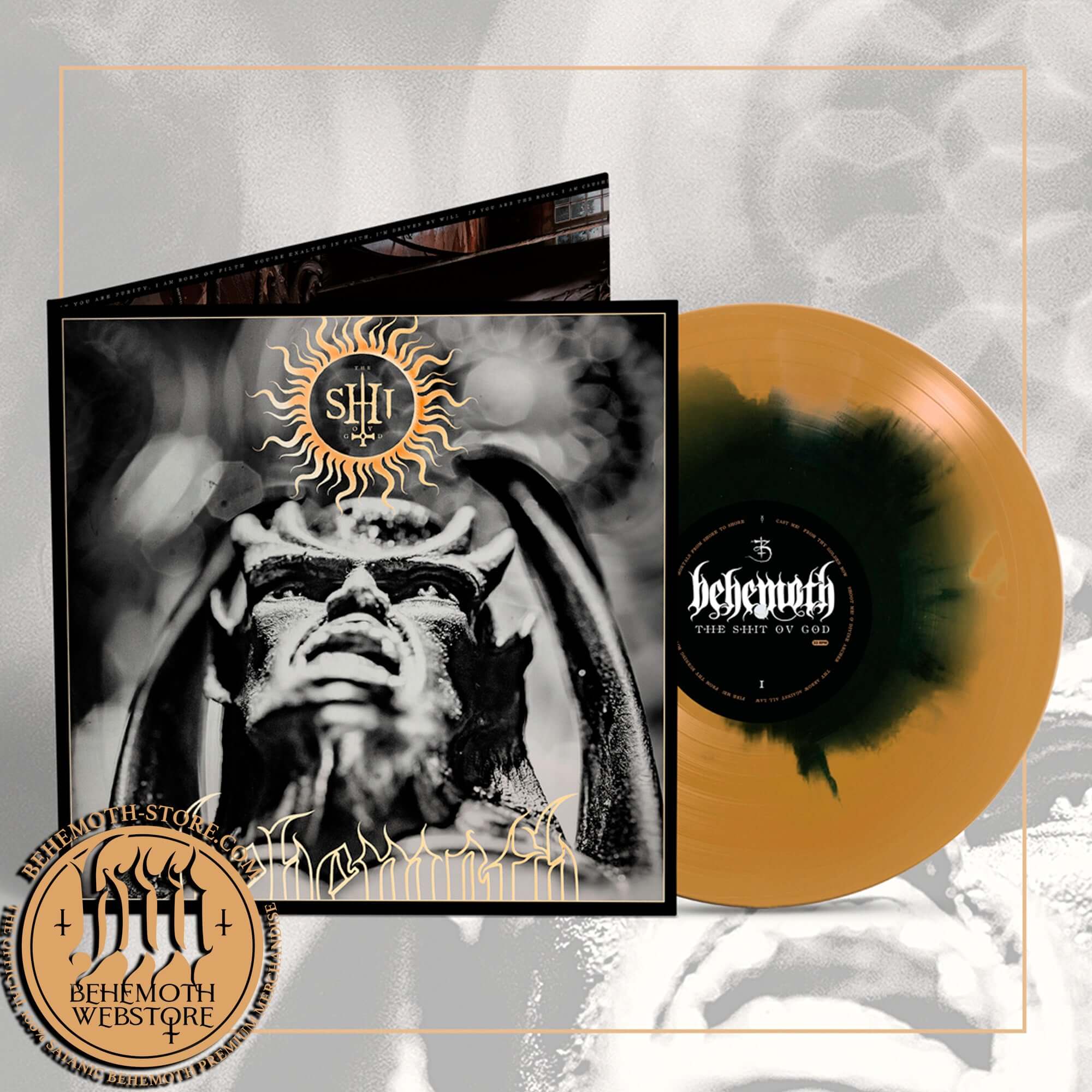 Disco de Vinilo - Behemoth 'TSOG' Color Dividido Oro Negro Gatefold LP